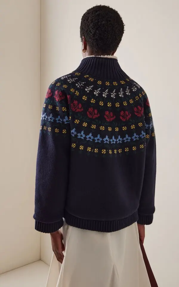Sea Preston Sherpa-lined Knit Jacket