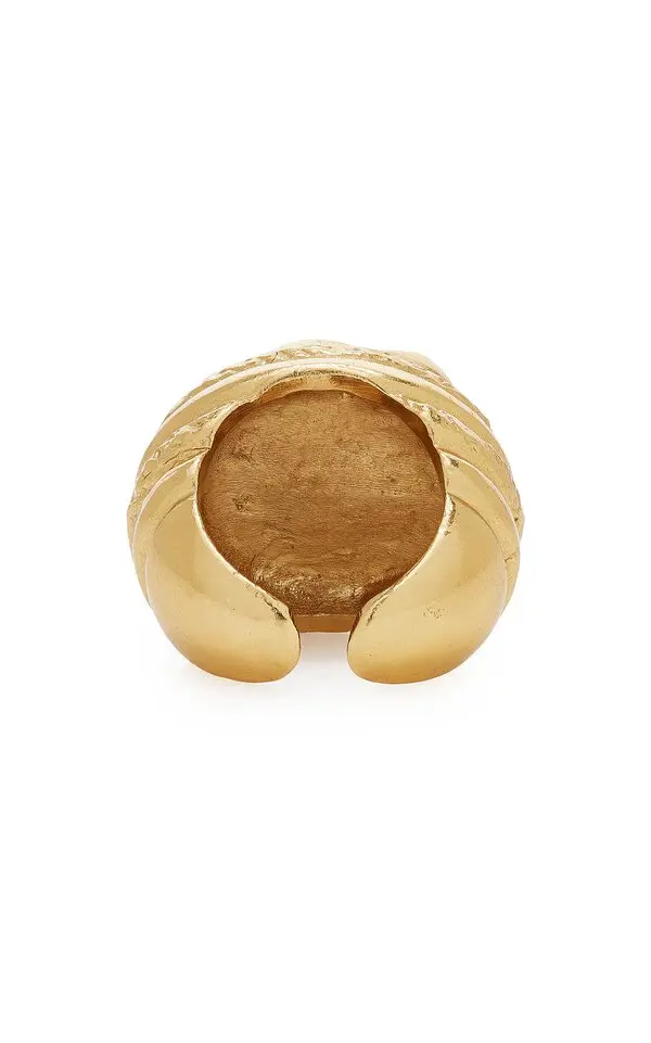 PAOLA SIGHINOLFI Amanda 18k Gold-plated Pewter Resin Ring