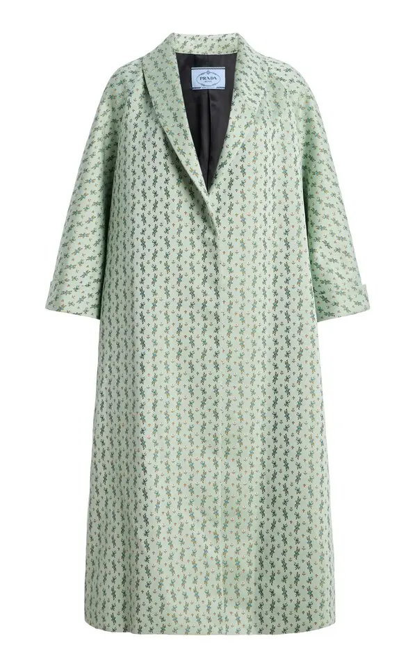 Prada Printed Cotton-blend Coat - Print