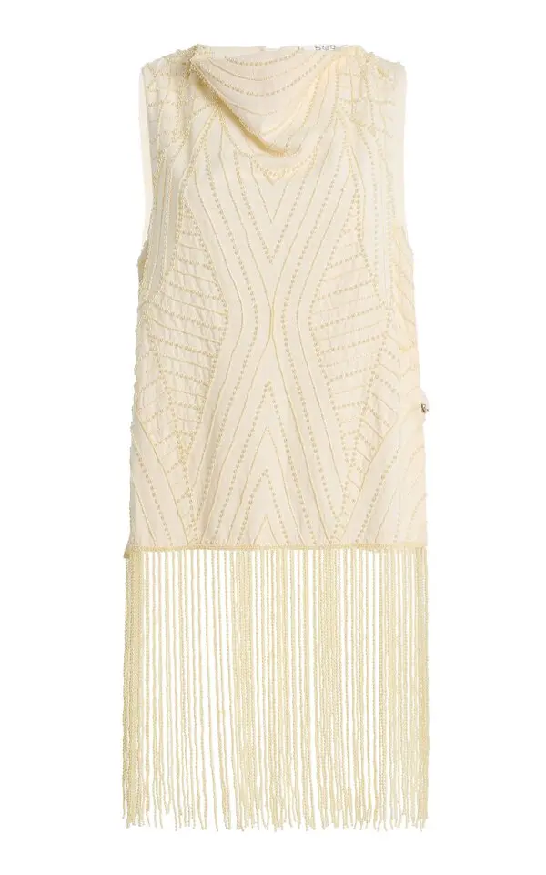 Sea Carlotta Embellished Cotton-blend Top - Ivory