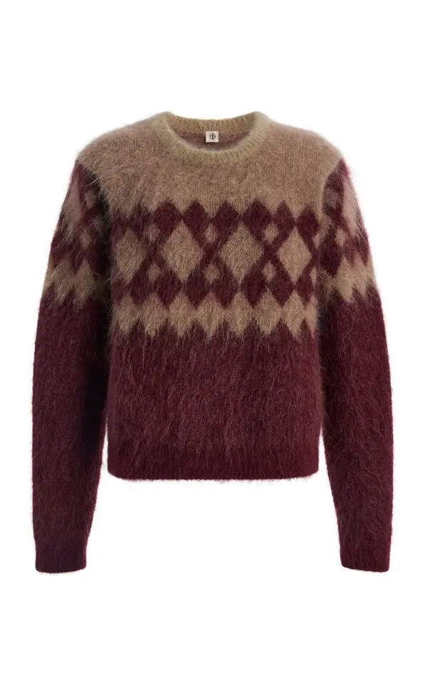 THE GARMENT Roma Argyle Knit Sweater - Print