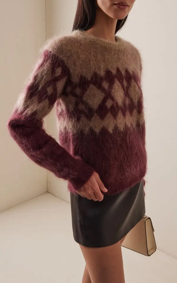 THE GARMENT Roma Argyle Knit Sweater