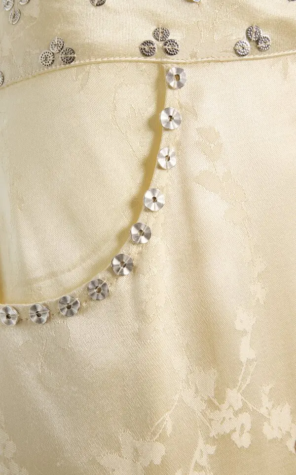 SIEDRES Brity Embellished Straight-leg Pants