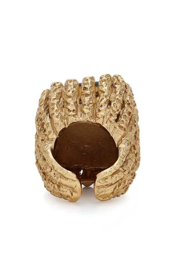PAOLA SIGHINOLFI 18k Gold-plated Pewter And Resin Statement Ring