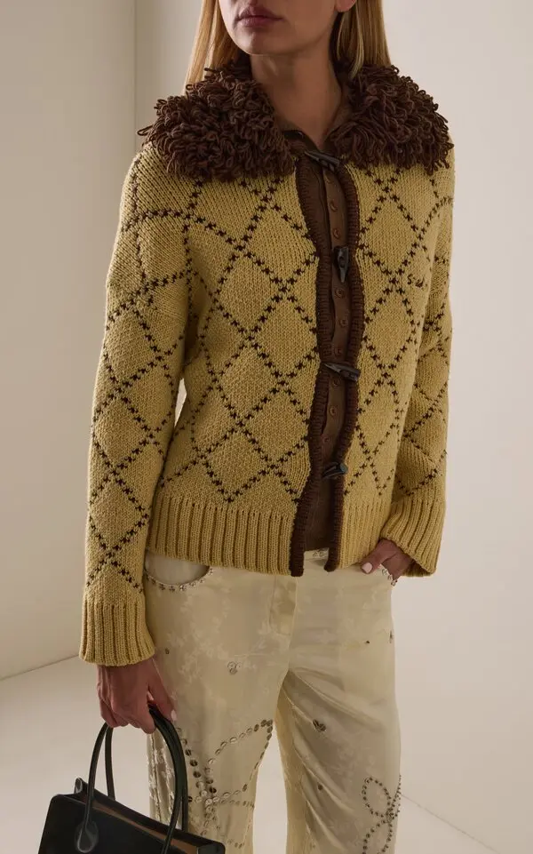 SIEDRES Ollie Knitted Wool-blend Cardigan