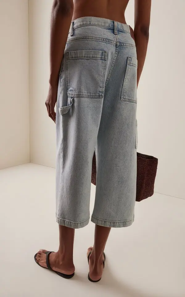 SANDERLAK Skater Rigid Mid-rise Wide-leg Jeans