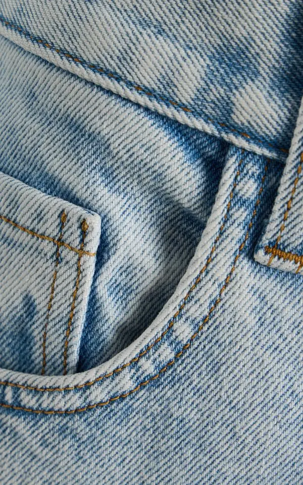 SANDERLAK Skater Rigid Mid-rise Wide-leg Jeans