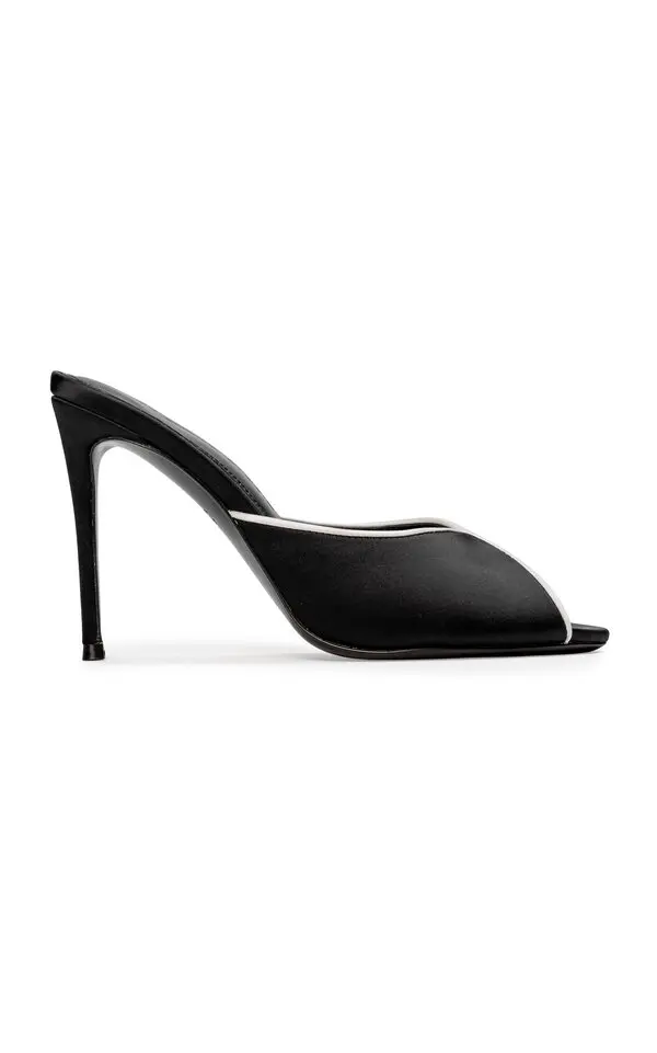 BLACK SUEDE STUDIO Amelia Satin Mules