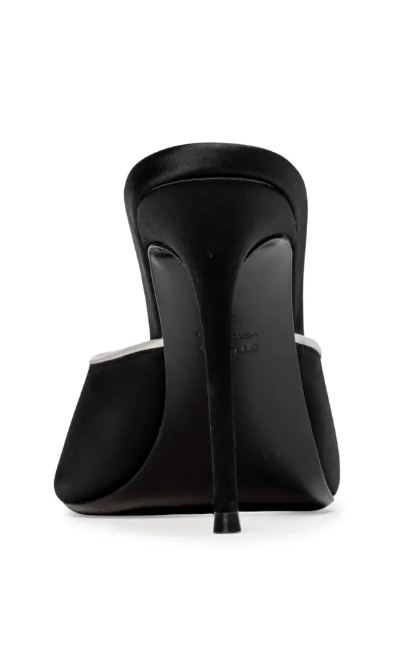 BLACK SUEDE STUDIO Amelia Satin Mules