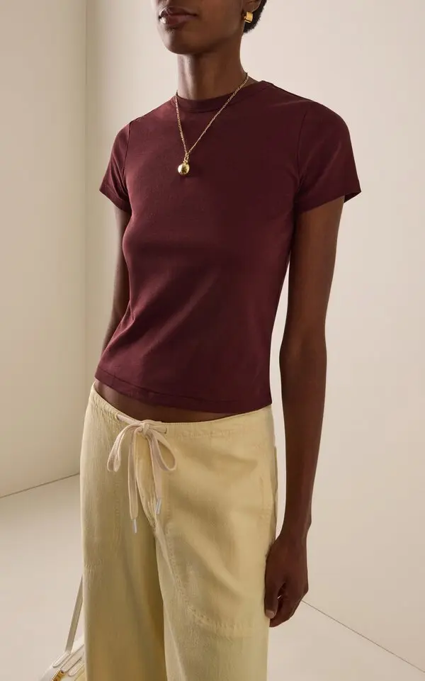 DL1961 Shrunken V-neck T-shirt