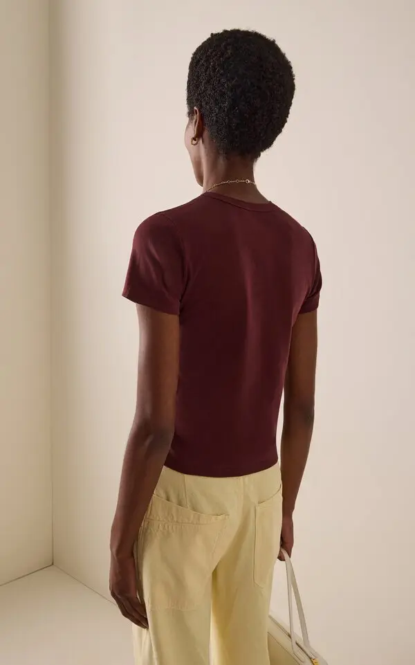 DL1961 Shrunken V-neck T-shirt