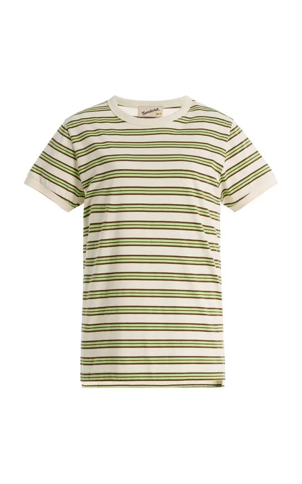 SANDERLAK Striped Cotton T-shirt