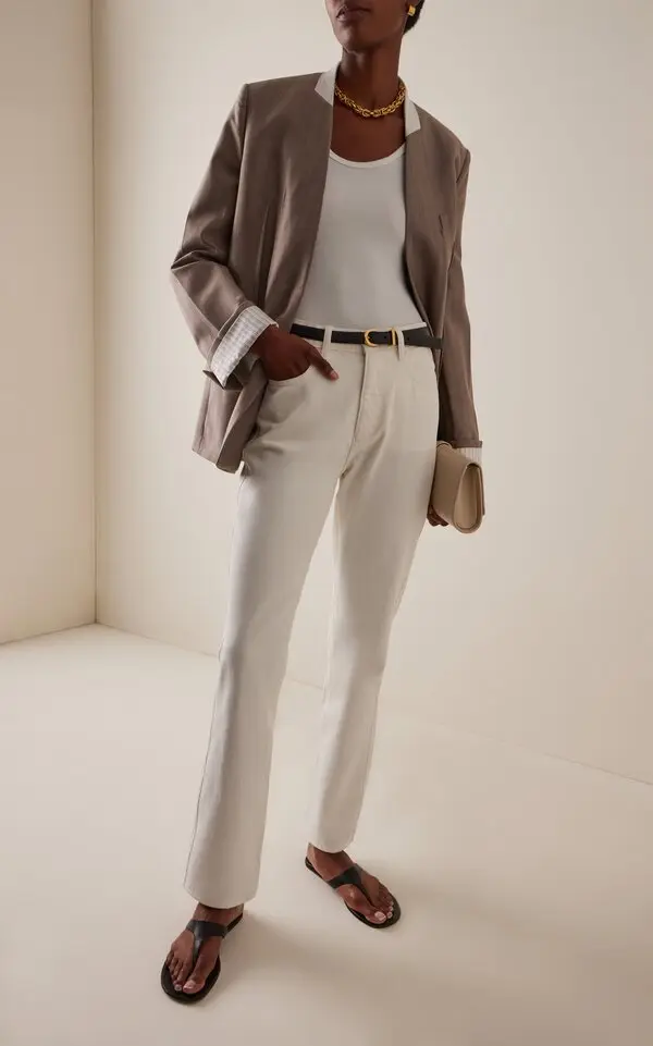 DL1961 Cate Classic Straight Highluxe™ Jeans - White