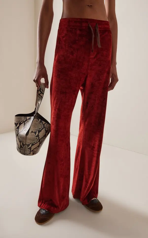 SANDERLAK Velvet Flared Pants