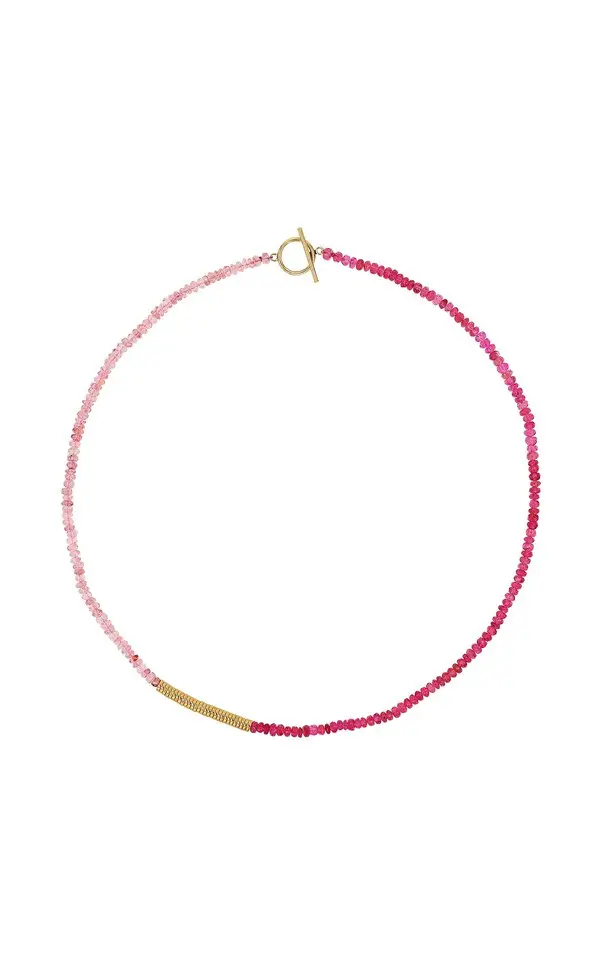 Sheryl Lowe 14k Yellow Faceted Tourmaline Necklace