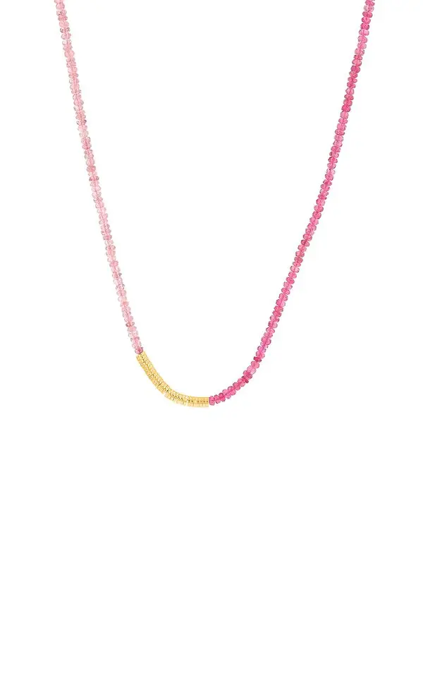 Sheryl Lowe 14k Yellow Faceted Tourmaline Necklace