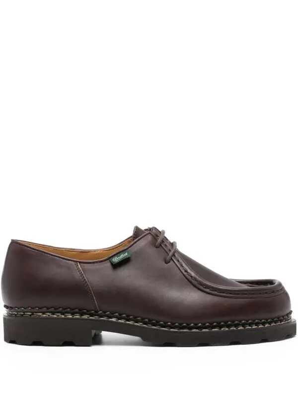 Paraboot Derby Michael In Smooth Leather - Brown