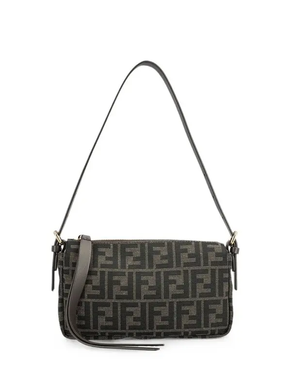 Fendi Zip Top Small Bag In Ff Zucca Jacquard Fabric