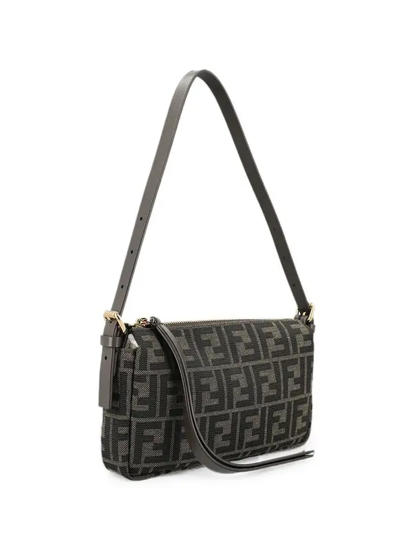 Fendi Ff Zucca Jacquard Small Zip Top Bag