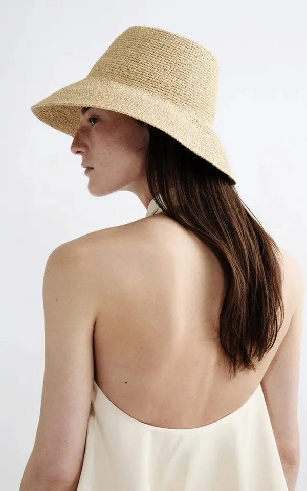 Janessa Leoné Felix Raffia Bucket Hat