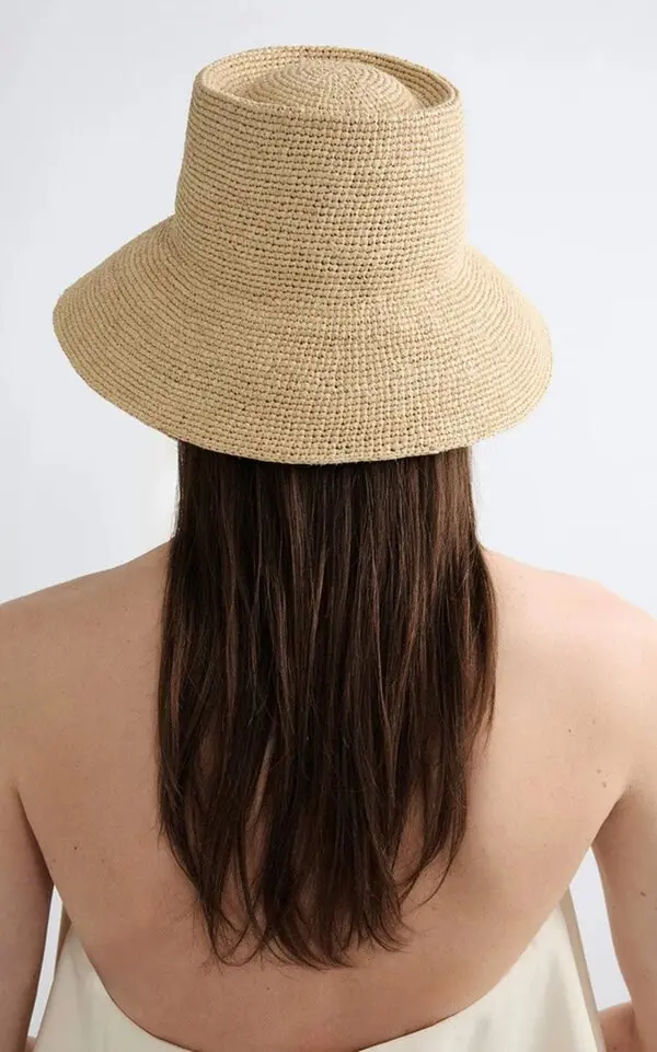 Janessa Leoné Felix Raffia Bucket Hat