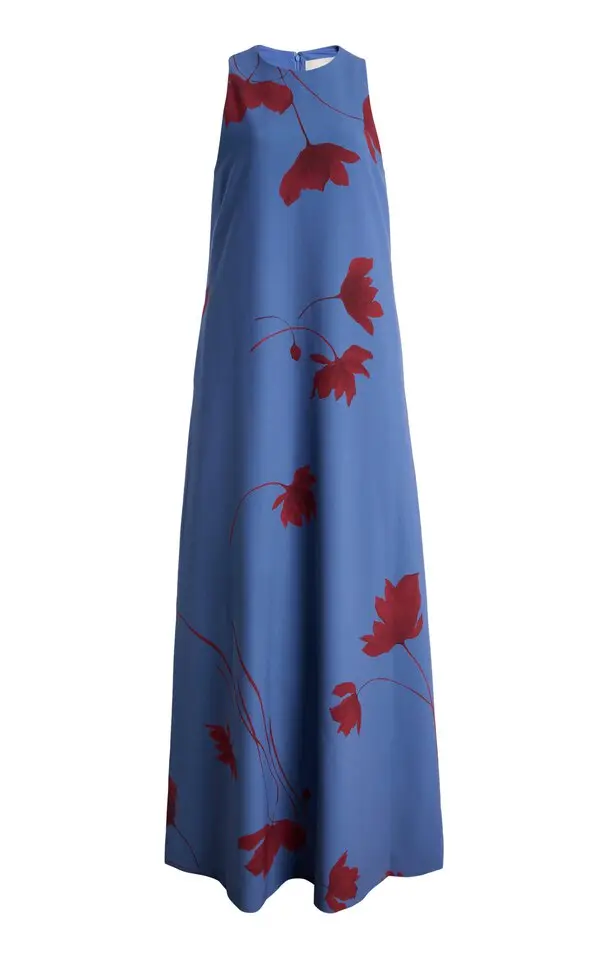 Lela Rose Printed Crepe Gown
