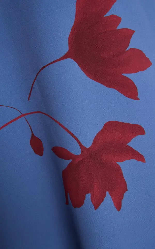 Lela Rose Printed Crepe Gown