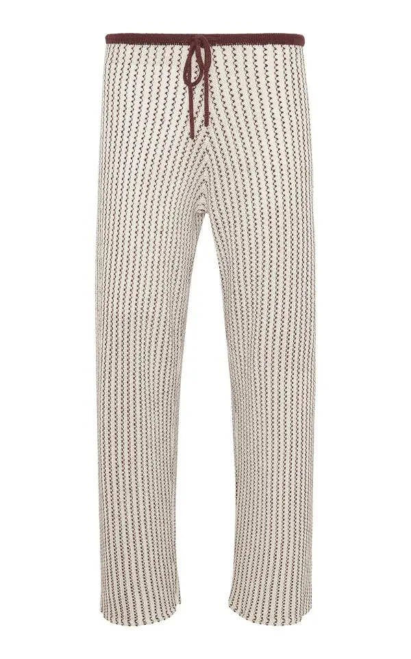 Onia Crochet Knit Drawstring Pant