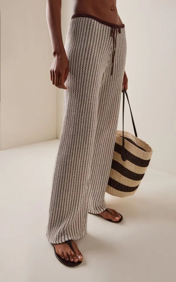 Onia Crochet Knit Drawstring Pant