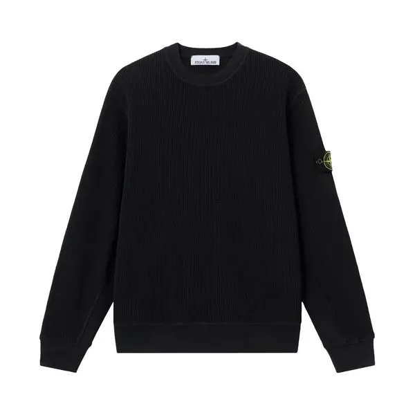 Stone Island Organic Cotton Waffle Knit Sweatshirt