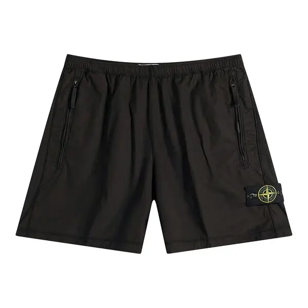 Stone Island Loose Fit Wide Leg Shorts
