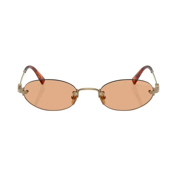 Miu Miu Oval Sunglasses /gold
