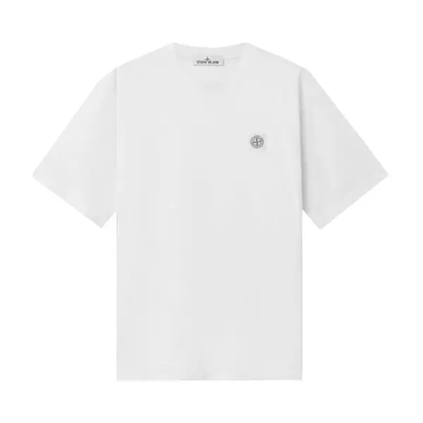 Stone Island Combed Organic Cotton Short-sleeve Tee