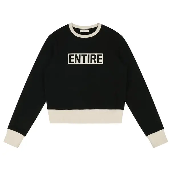 ENTIRE STUDIOS Contro Crew Neck Sweatshirt 'skunk