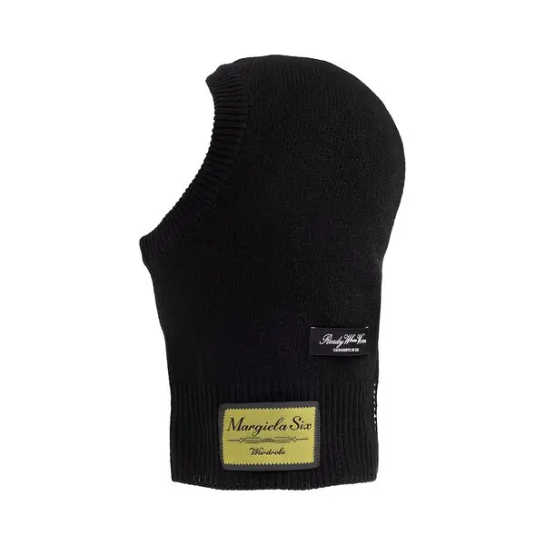 MAISON MARGIELA Ribbed Wool Balaclava - Black