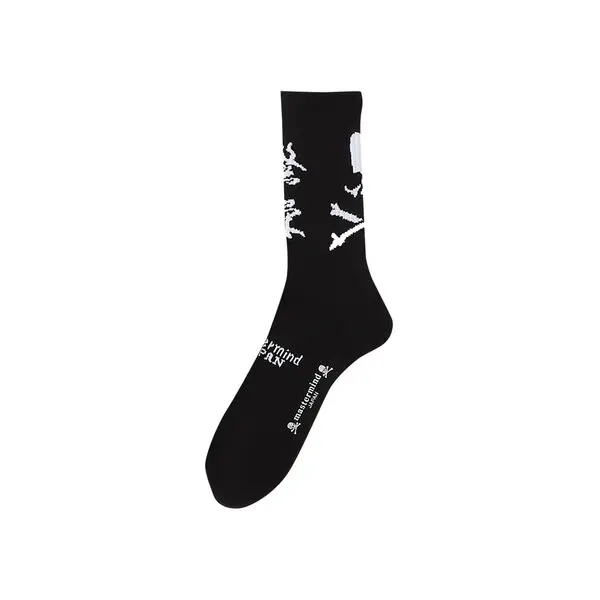 MASTERMIND WORLD Stitch Crew Socks - Black
