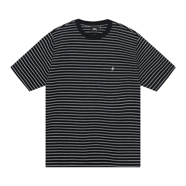 StÜssy Pin Striped Short-sleeve Crew