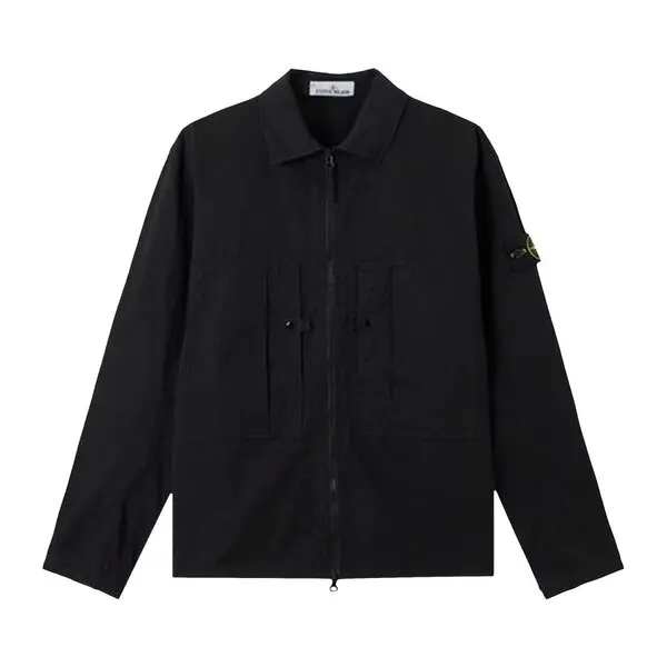 Stone Island Mercerized Organic Cotton Ripstop Overshirt