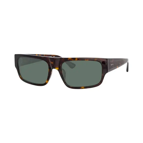 Linda Farrow X Dries Van Noten Rectangular Sunglasses - Brown