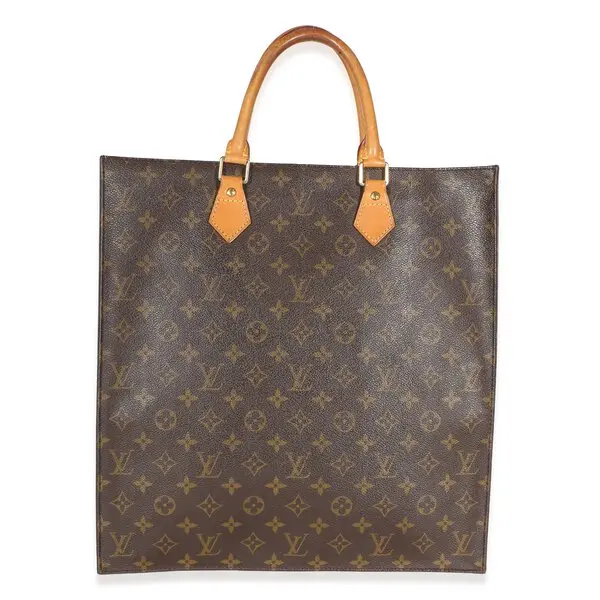 LOUIS VUITTON Vintage Monogram Canvas Sac Plat Tote