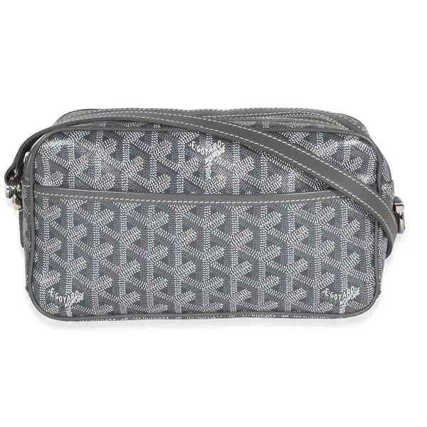 Goyard Grey Goyardine Canvas Sac Cap Vert Pm