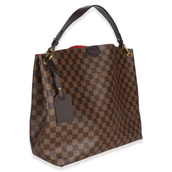 LOUIS VUITTON Damier Ebene Canvas Graceful Mm Shoulder Bag - Brown
