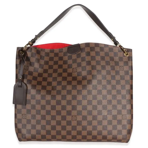 LOUIS VUITTON Damier Ebene Canvas Graceful Mm Shoulder Bag - Brown