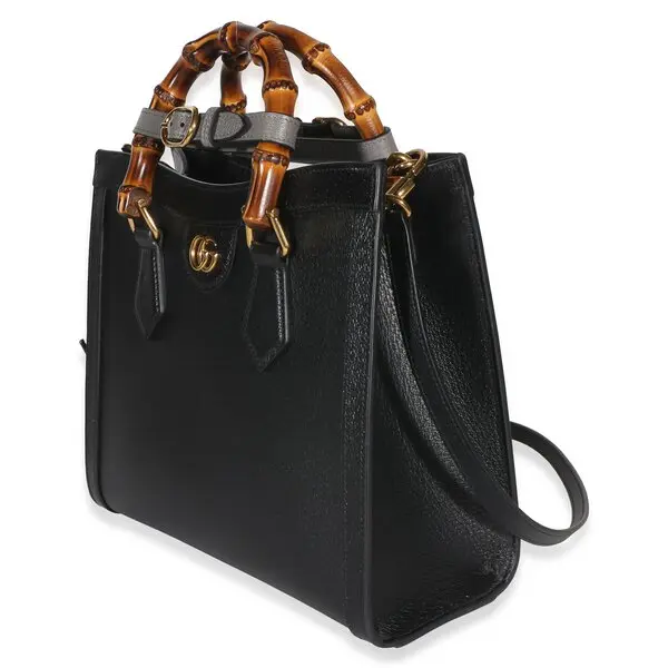 Gucci Textured Dollar Calfskin Web Diana Tote