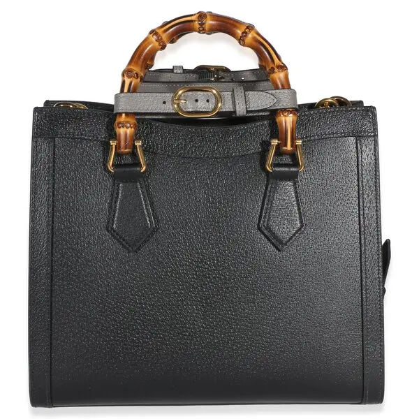 Gucci Textured Dollar Calfskin Web Diana Tote
