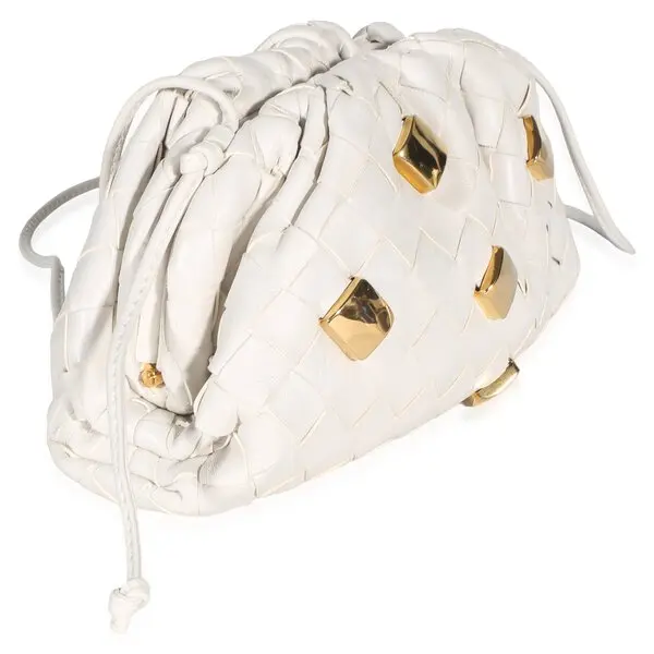 Bottega Veneta Pouch Intrecciato Leather With Studs
