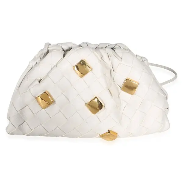 Bottega Veneta Pouch Intrecciato Leather With Studs