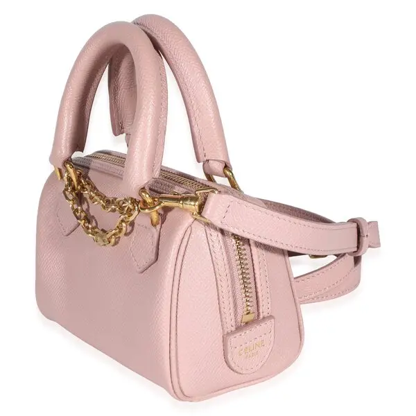 Celine Grained Calfskin Boston Bag