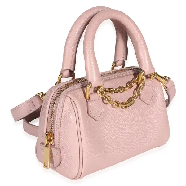 Celine Grained Calfskin Boston Bag