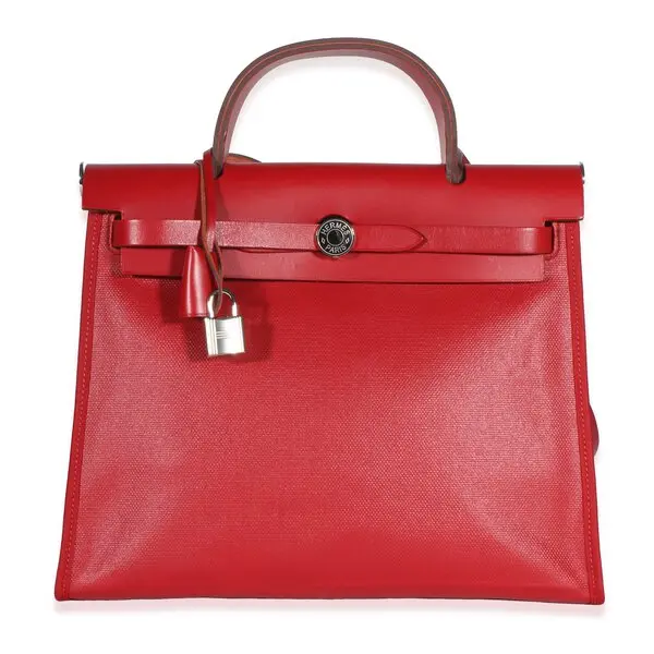 Hermès Rouge Piment Vache Hunter Berline Herbag Zip 31 Pm Phw